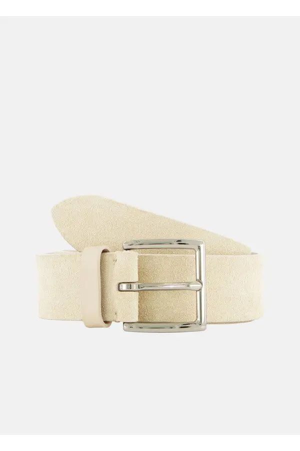 Vince Liam 35mm Leather-loop Suede Belt - Red