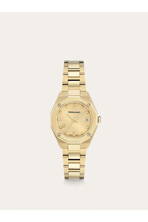 FERRAGAMO Edge Lady Watch - Gold