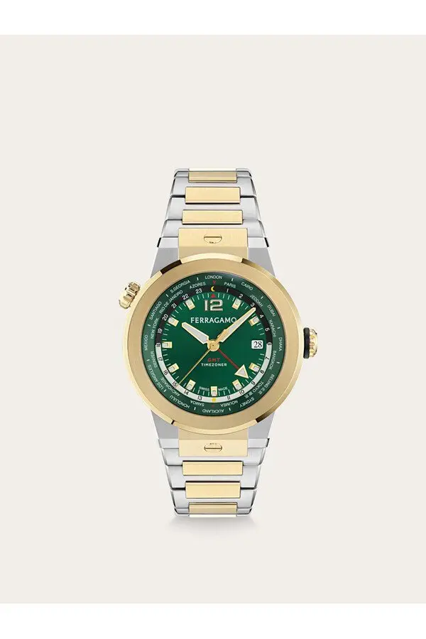 FERRAGAMO F-80 Gmt Watch - Green