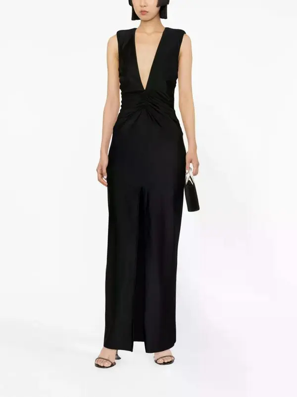 Amen Ruched-effect Maxi Dress