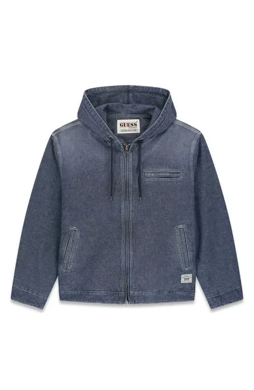 GUESS ORIGINALS Hooded Canvas Utility Jacket