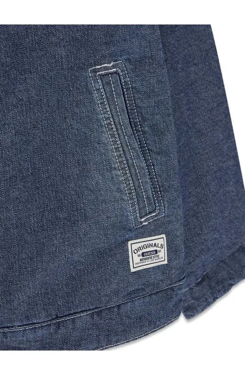 GUESS ORIGINALS Hooded Canvas Utility Jacket