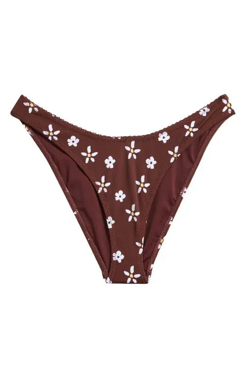 PACSUN Cas Daisy Print Bikini Bottoms - Floral
