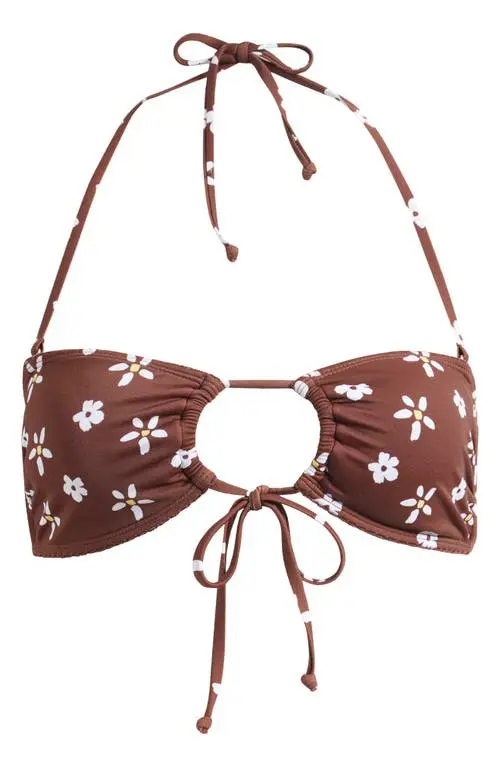 PACSUN Eliza Bandeau Bikini Top - Floral