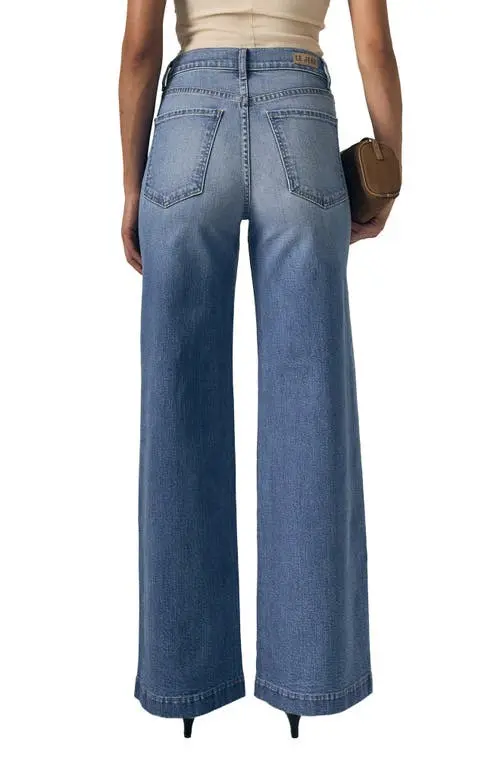 LE JEAN Georgia Patch Pocket Wide-leg Jeans