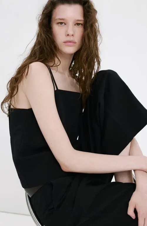 Mango Belted Straight-leg Trousers