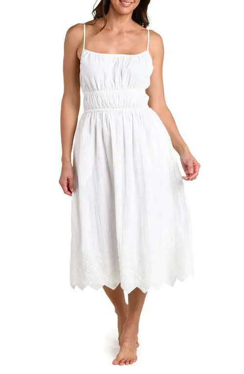 La Blanca Crinkle Collective Sundress - White