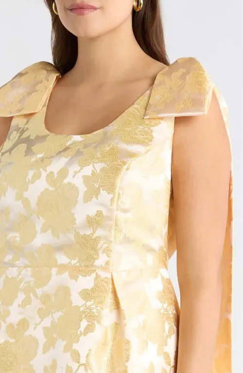 SUGARLIPS Duson Jacquard Bow Sash Minidress