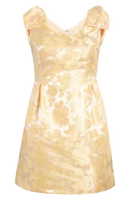 SUGARLIPS Duson Jacquard Bow Sash Minidress