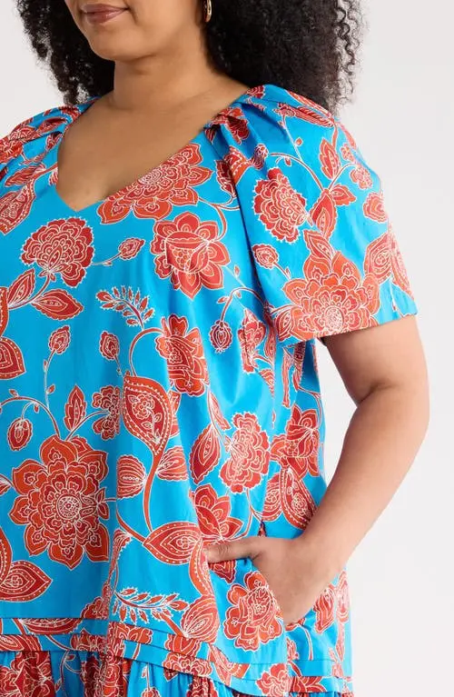 SUGARLIPS Ripon Floral Seruma Drop Waist Shift Dress