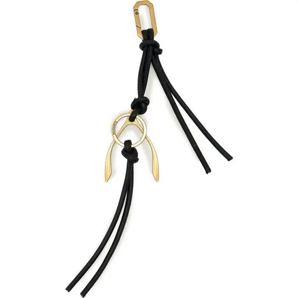 ALLSAINTS Wishbone Bag Charm - Black/gold