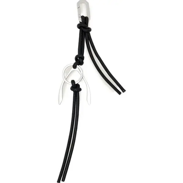 ALLSAINTS Wishbone Bag Charm - Black/silver