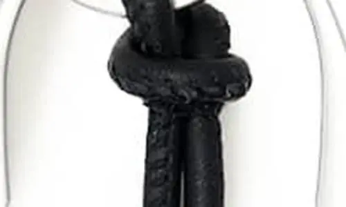 ALLSAINTS Wishbone Bag Charm - Black/silver