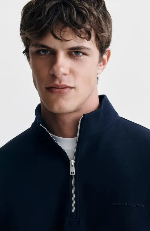 Brooklyn Industries Half Zip Fleece Sweatshirt