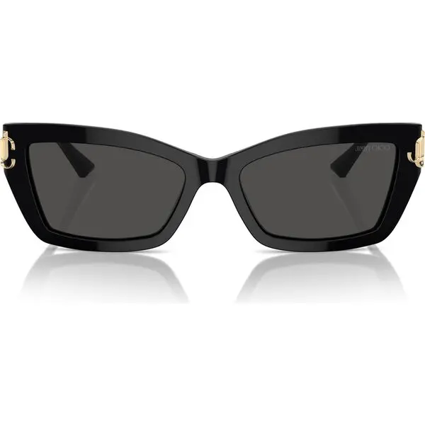 JIMMY CHOO Cat-eye Sunglasses - Black/dark Grey