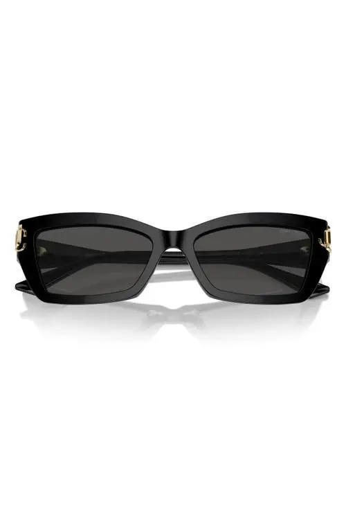 JIMMY CHOO Cat-eye Sunglasses - Black/dark Grey