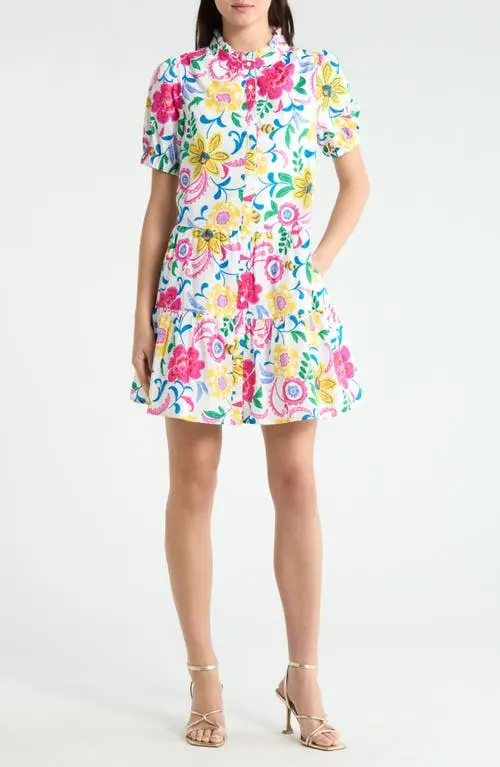 SUGARLIPS Kress Floral Domis Minidress