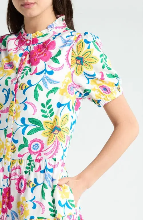 SUGARLIPS Kress Floral Domis Minidress