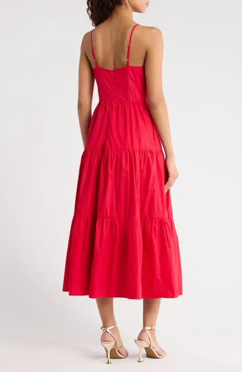 SUGARLIPS Love Letter Poplin Midi Dress