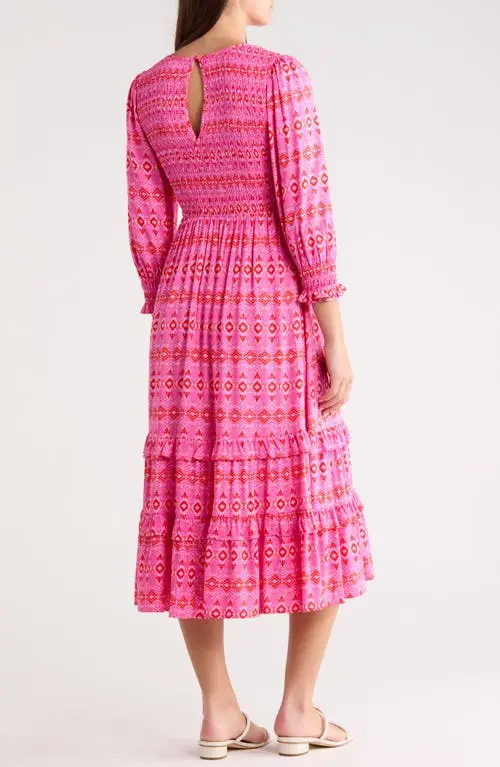 SUGARLIPS Ludlow Smocked Midi Dress