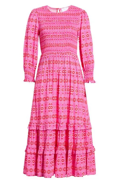 SUGARLIPS Ludlow Smocked Midi Dress