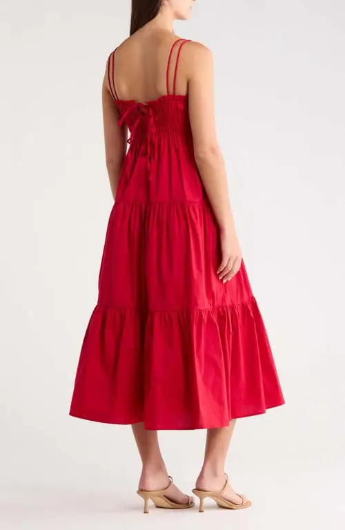 SUGARLIPS Genie Midi Dress - Red
