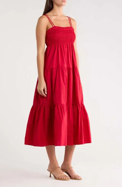 SUGARLIPS Genie Midi Dress - Red