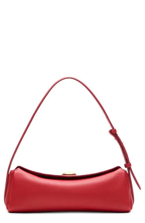 Mango Leather Shoulder Bag