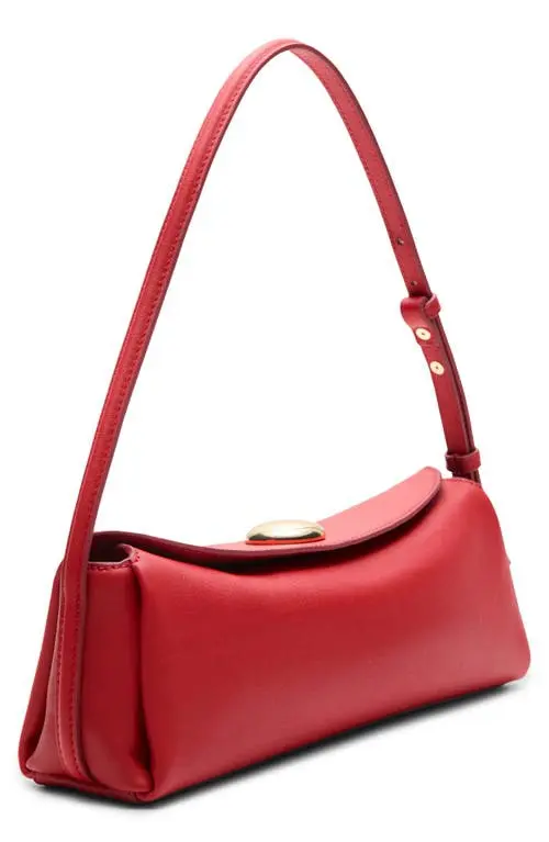 Mango Leather Shoulder Bag