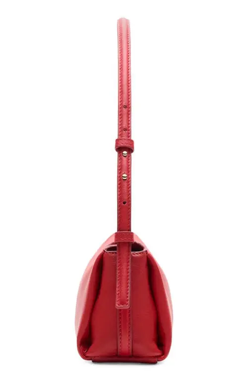 Mango Leather Shoulder Bag