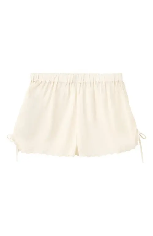 Mango Embroidered Cinched Shorts