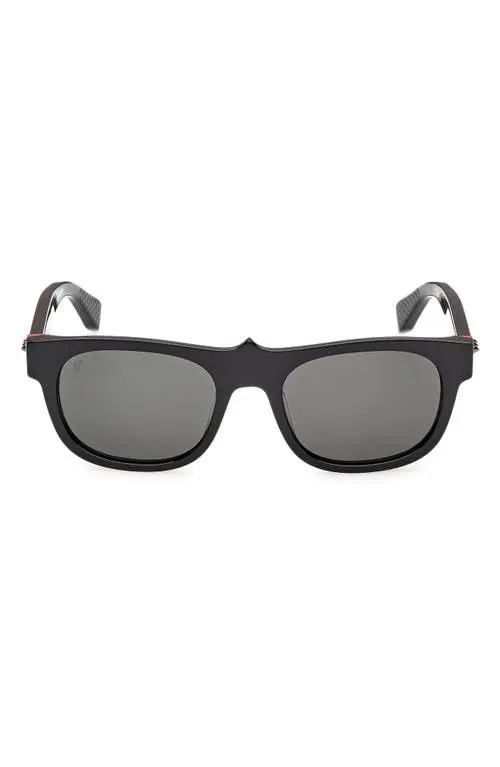 CHRISTIAN LOUBOUTIN 54mm Square Sunglasses - Black/gunmetal/bilayer Black