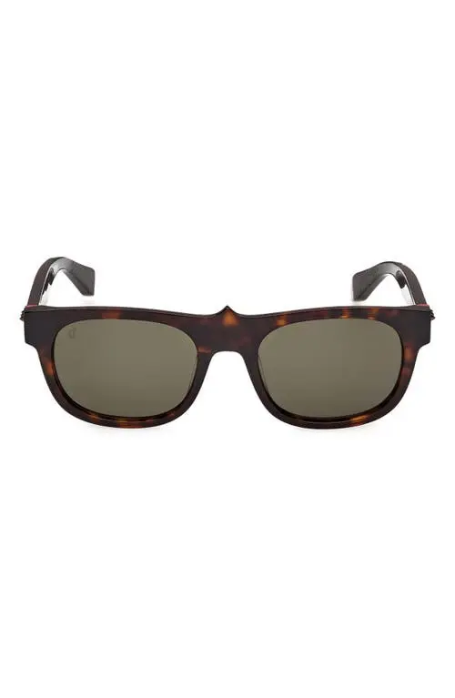 CHRISTIAN LOUBOUTIN 54mm Square Sunglasses - Classic Havana/bronze