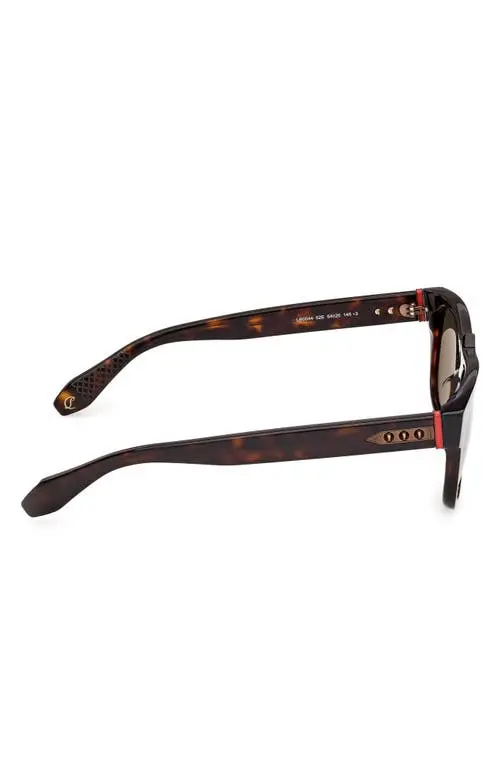 CHRISTIAN LOUBOUTIN 54mm Square Sunglasses - Classic Havana/bronze