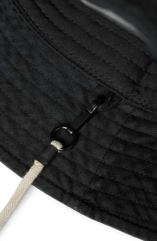 Travis Mathew Beach Club Cotton Denim Bucket Hat - Black