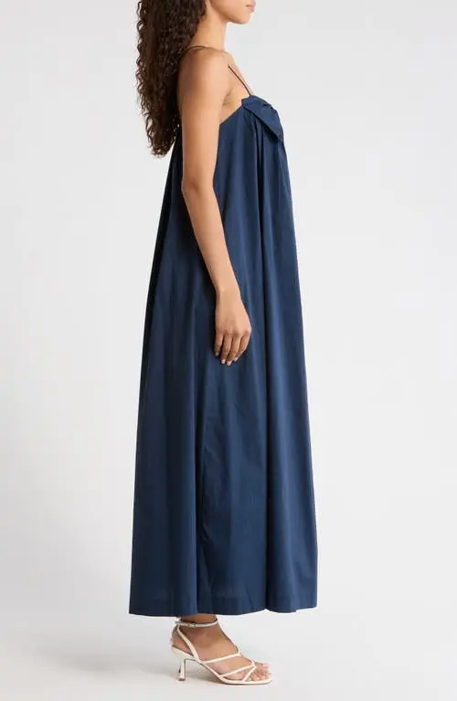 SUGARLIPS Melly Pleated Bow Maxi Dress