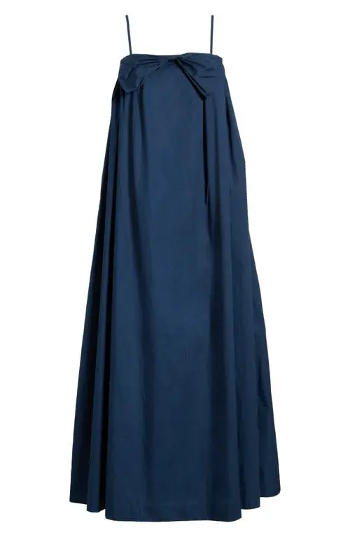 SUGARLIPS Melly Pleated Bow Maxi Dress