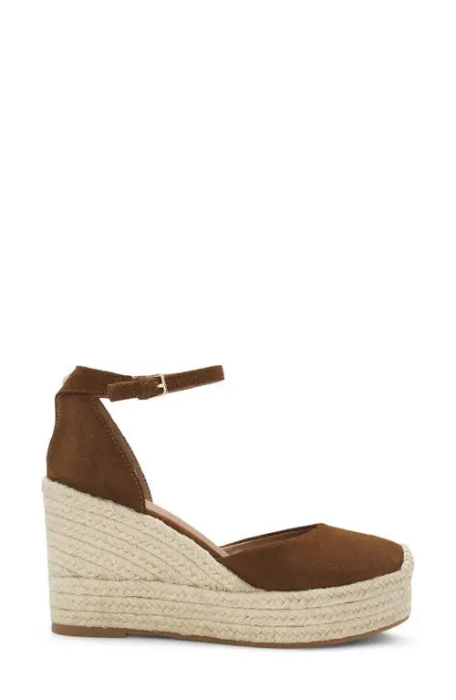 BOSS Madeira Espadrille Platform Wedge Pumps - Medium Brown