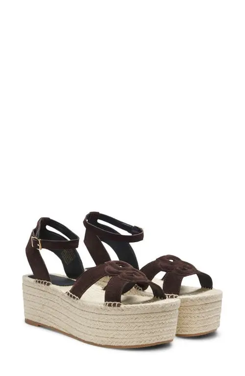 BOSS Machica Espadrille Platform Sandal - Dark Brown