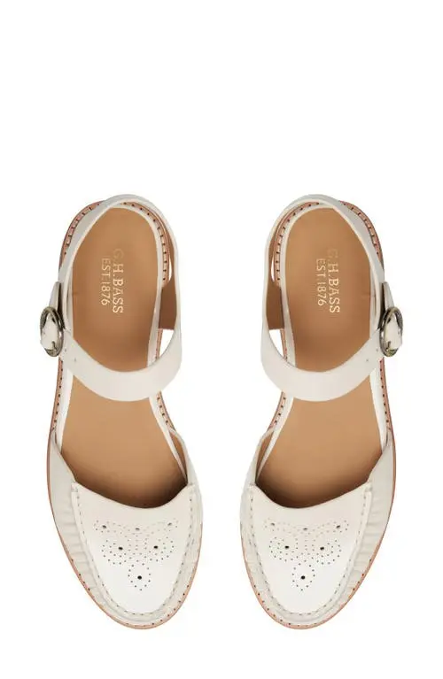 G.H.BASS Colette Sandal - Cream