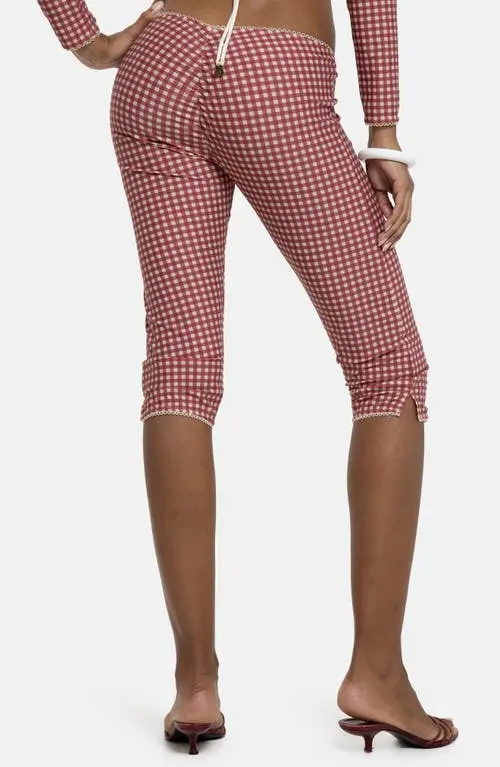 JADED LONDON Gingham Capri Pants