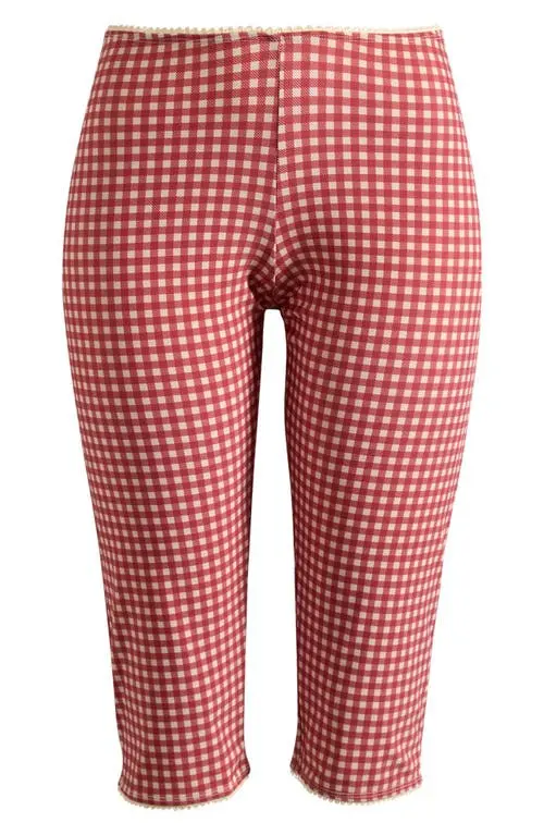 JADED LONDON Gingham Capri Pants