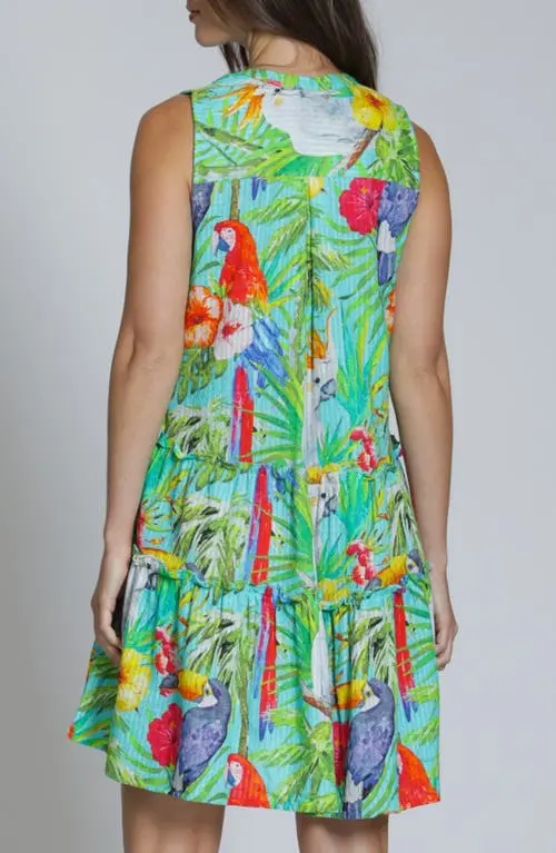 APNY Pintuck Sleeveless Cotton Blend Dress