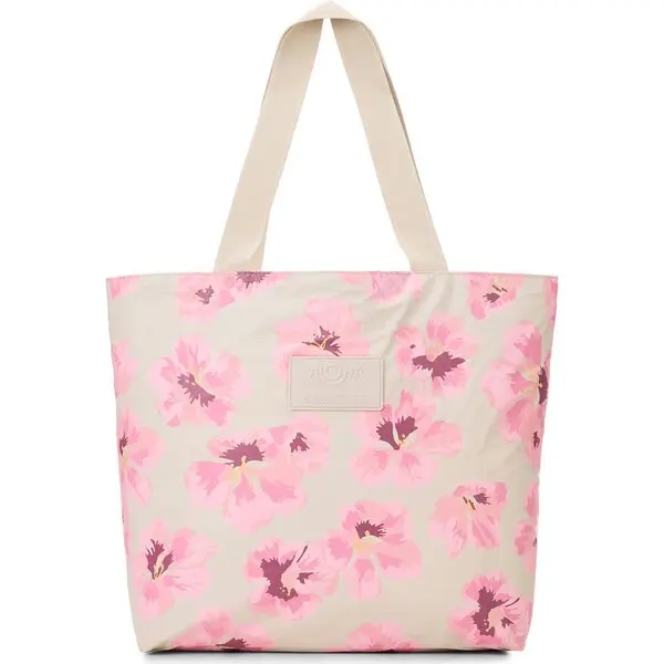 ALOHA COLLECTION Day Tripper Flutter Water Resistant Tyvek® Tote - Blush