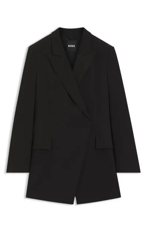 BOSS Jegania Longline Slim-fit Crepe Blazer