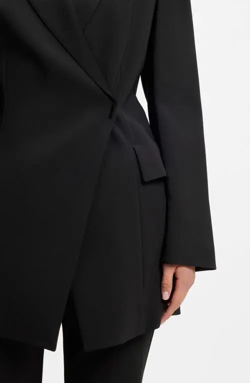 BOSS Jegania Longline Slim-fit Crepe Blazer