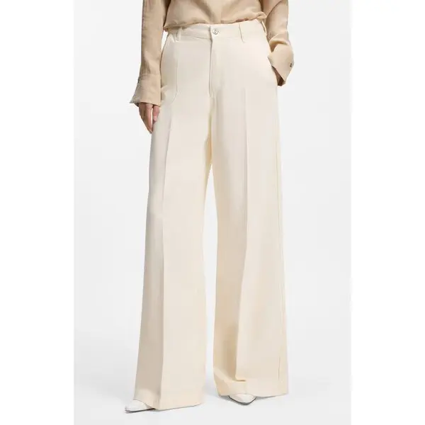 BOSS High Waist Wide Leg Jeans