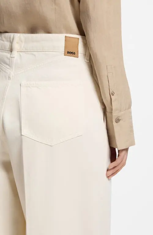 BOSS High Waist Wide Leg Jeans