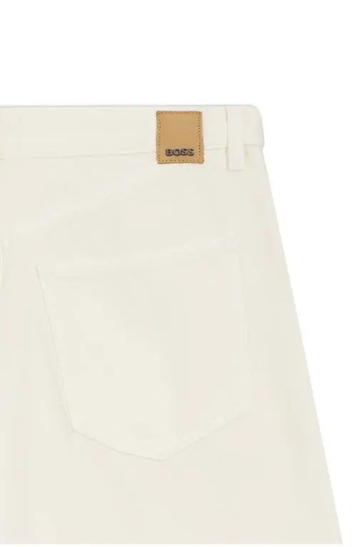 BOSS High Waist Wide Leg Jeans