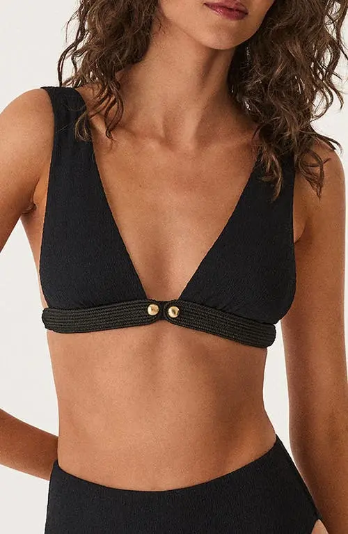 VIX PAULA HERMANNY Lian Safira Bikini Top - Black